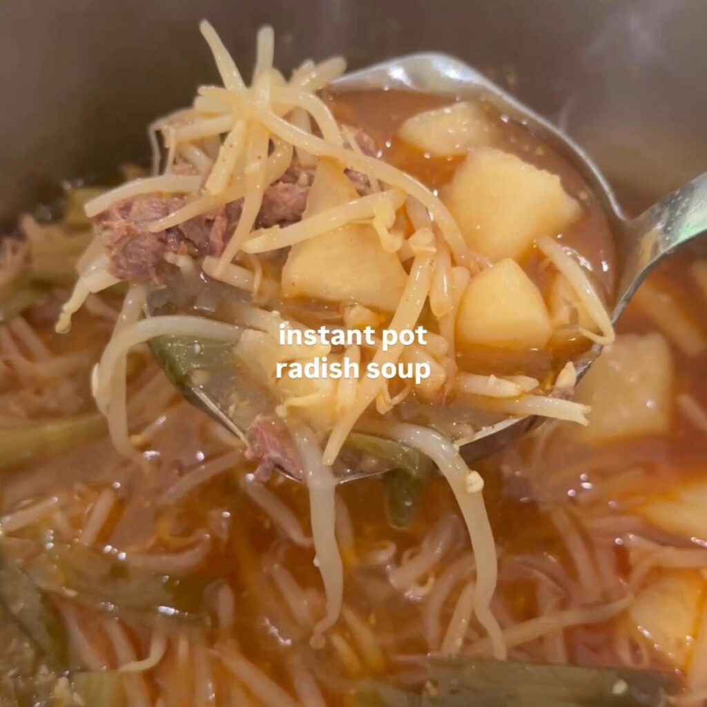 Instant Pot Radish (Spicy + Regular) Soup | happybaes.com